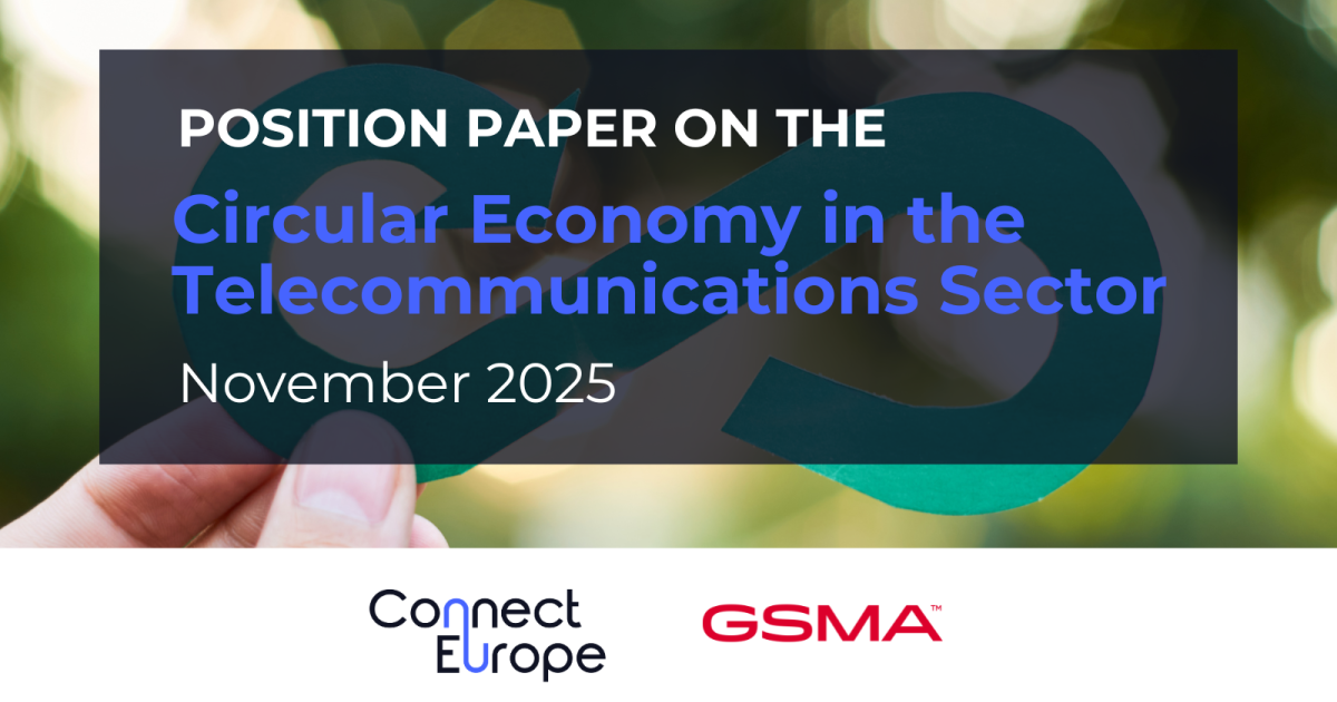 Circular economy in the Telecommunications sector | Connect Europe